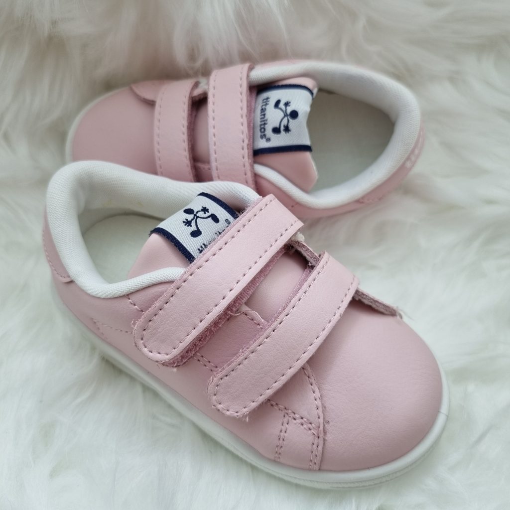 Deportivo rosa palo piel lavable - TITANITOS - Uhane