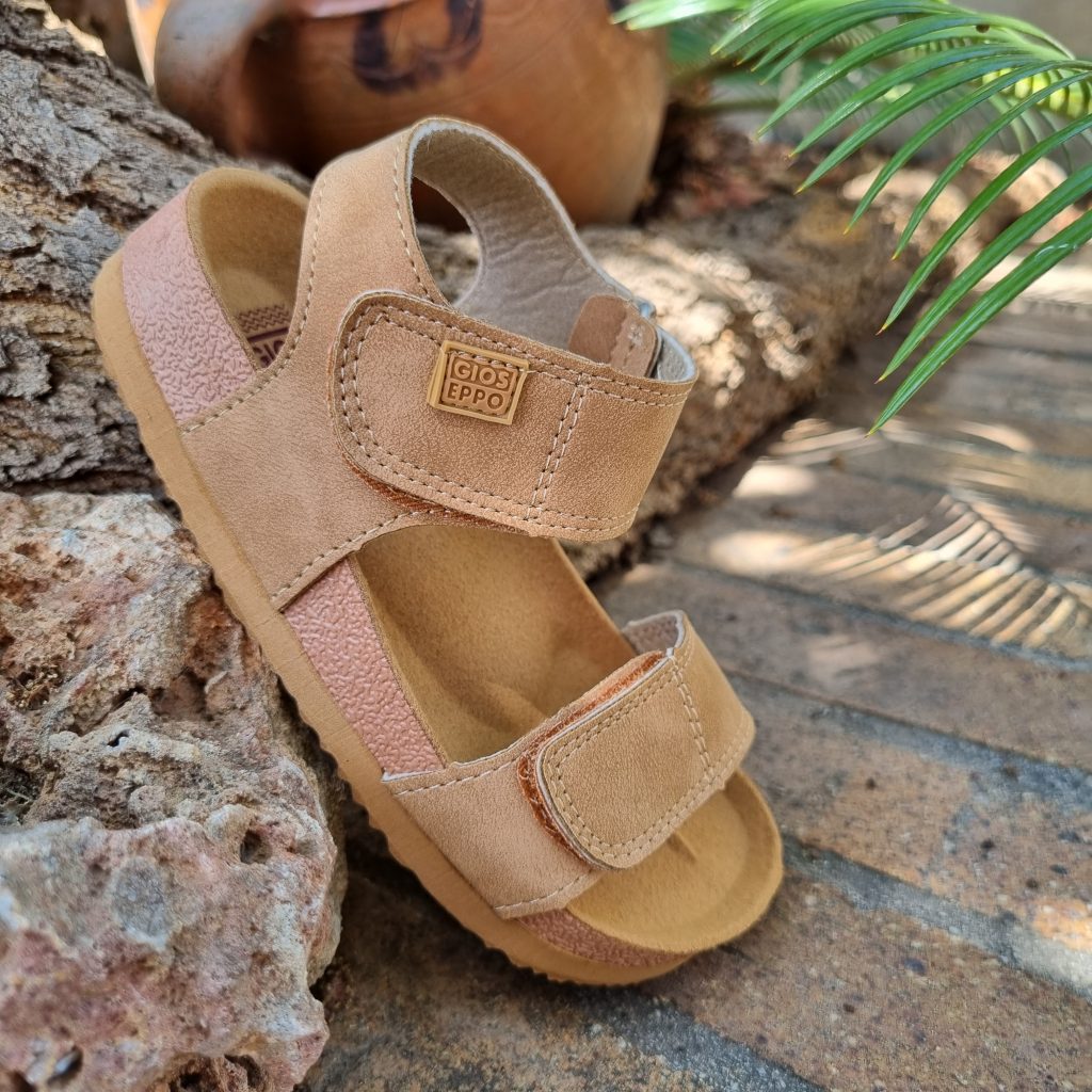 Sandalia bio unisex camel / marino - GIOSEPPO - Uhane